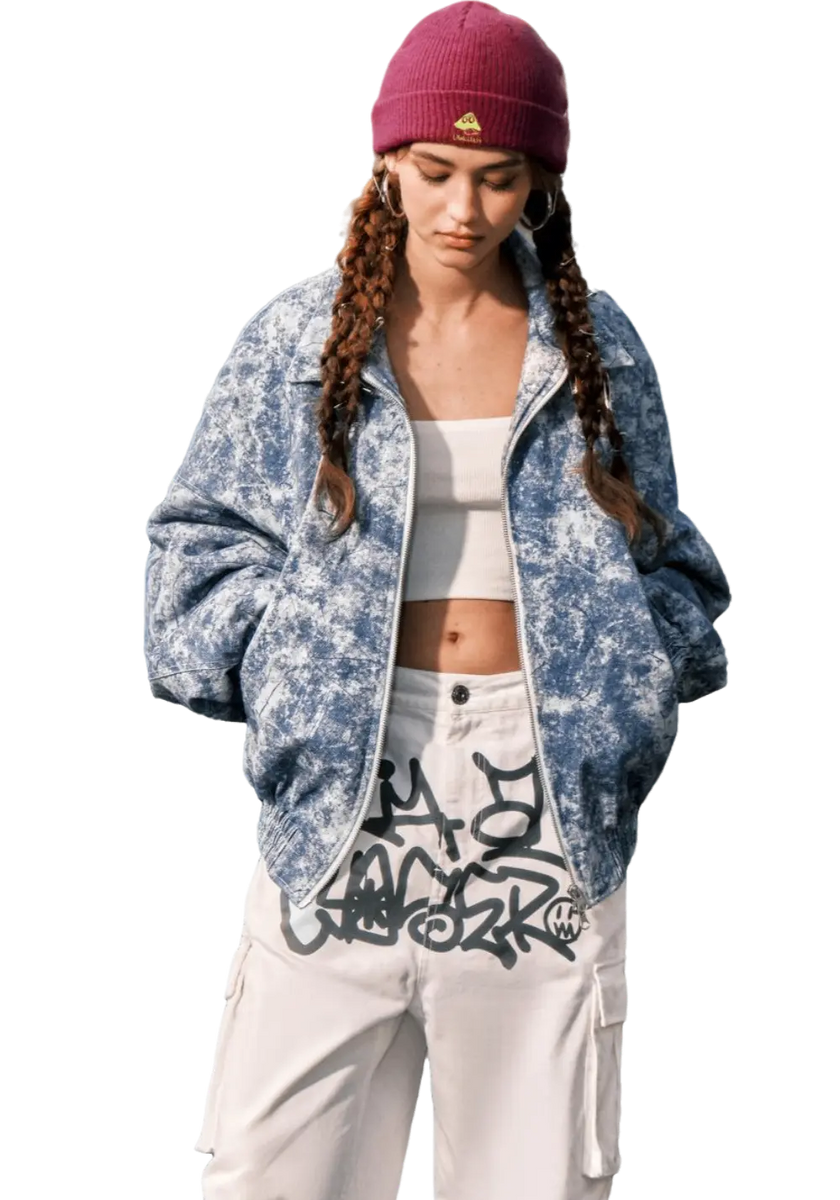 Snowflake Washed Denim Jacket – BEASTER