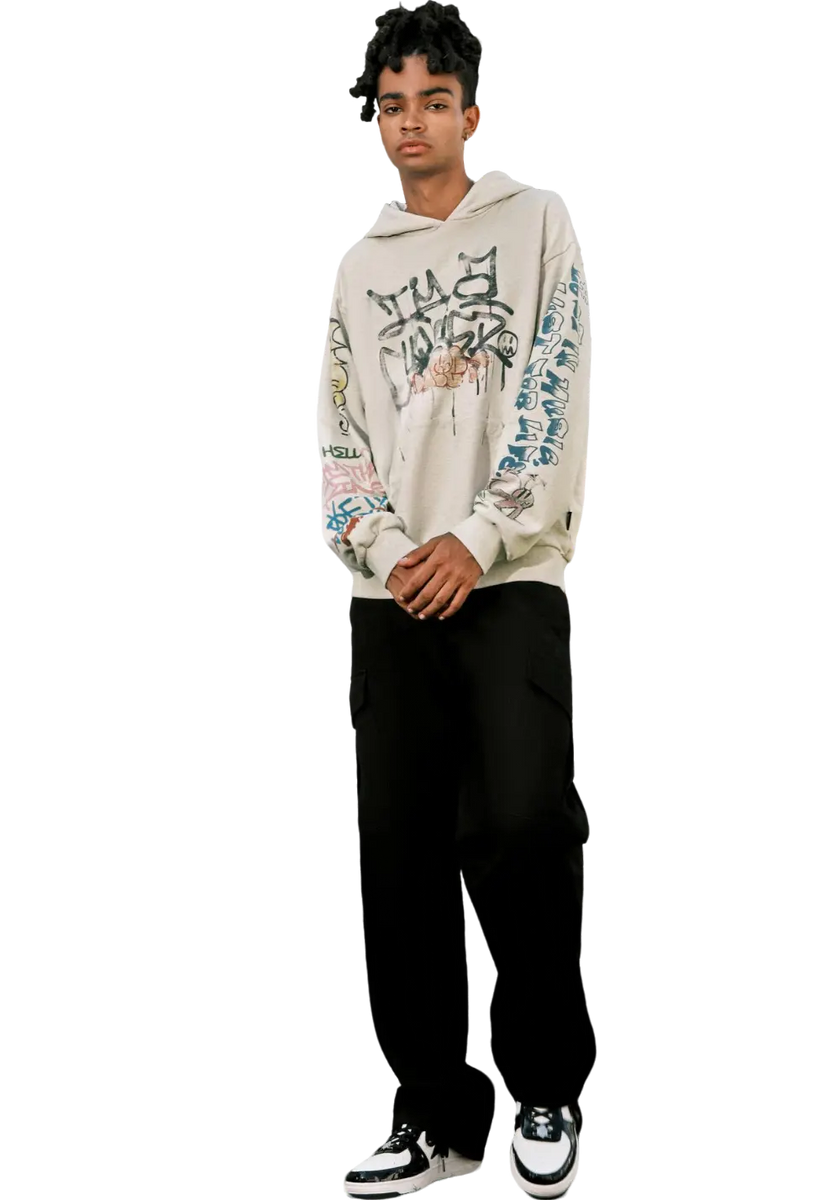 Grimace Graffiti Hand Drawn Hoodie – BEASTER