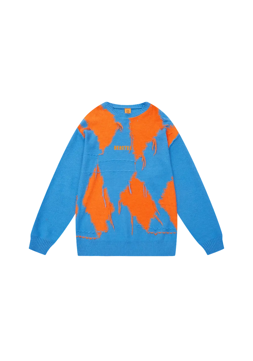 Embroidered Pullover Sweater – BEASTER